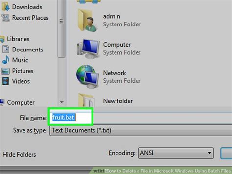 How To Delete A File In Microsoft Windows Using Batch Files