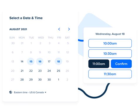 Embedded Scheduling Page Calendly