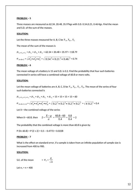Unit 3 Sampling Distribution Docx Free Download
