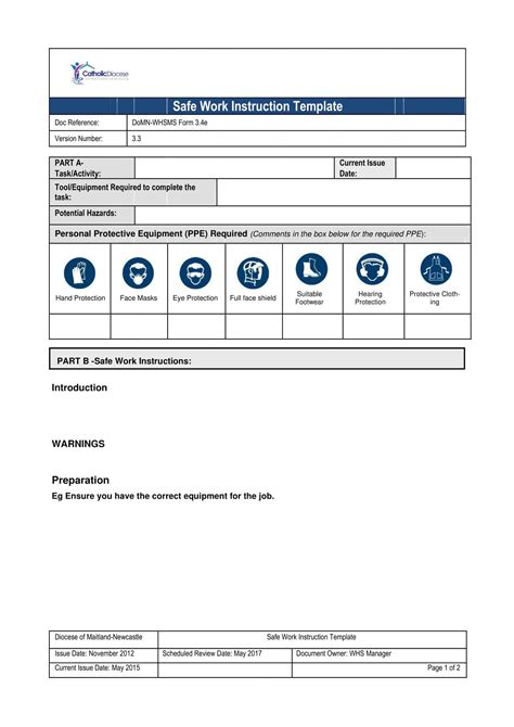 Assembly Work Instruction Template At Angus Champion Blog