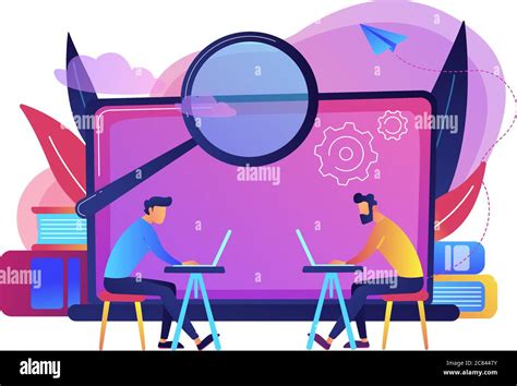 Computer Lab Concept Vector Illustration Stock Vector Image Art Alamy