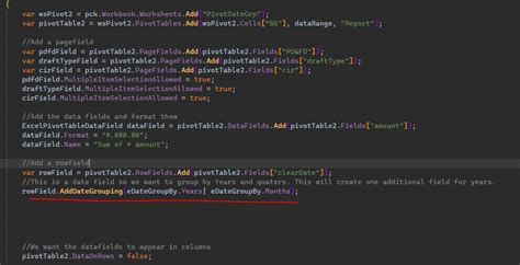 Pivot Table Adddategrouping Method Is Invalid · Issue 820 · Epplussoftware Epplus · Github