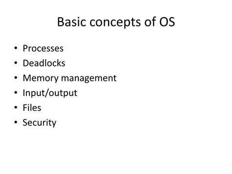 Ppt Basic Concepts Of Os Os Structures Powerpoint Presentation Free