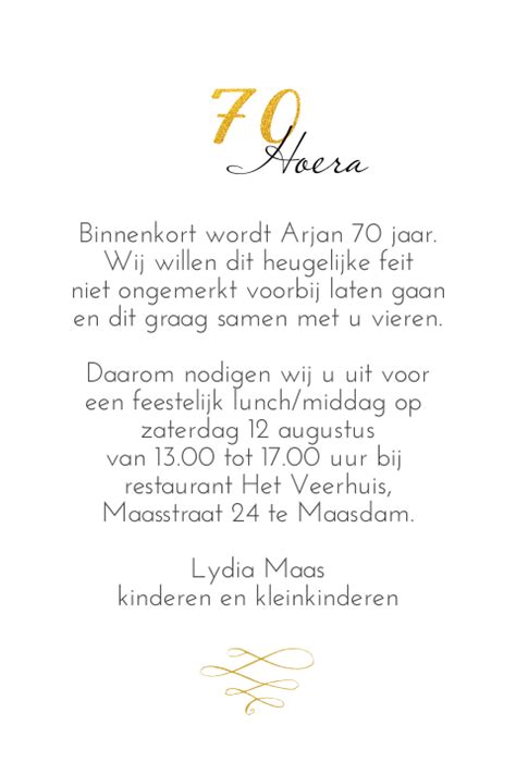 Uitnodiging 70 En 75 Verjaardag Made For Moments