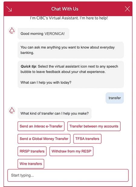 Virtual Assistant Cibc