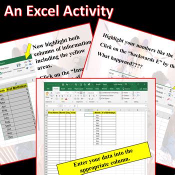 An Excel Activity By Reece S Tech Shop Teachers Pay Teachers