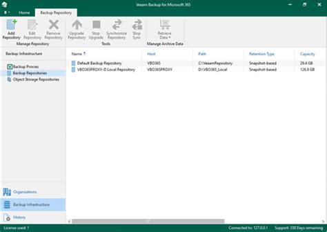 how to add a backup proxy server s local directory as a backup