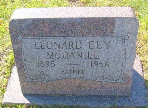 Leonard Guy Mcdaniel 1895 1956 Mémorial Find A Grave