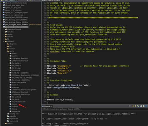 TMS F C 关于C Ware MotorControl SDK 库中例程pto pulsegen无法生成VCD文件 C 微控制器