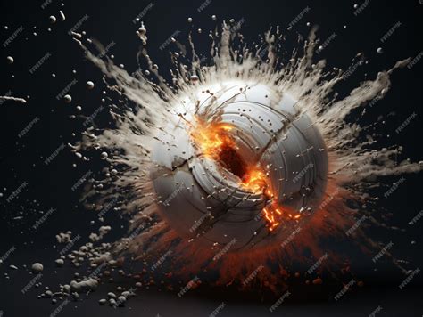 Premium Photo X Particle Plugin Production White Sphere Dissipation