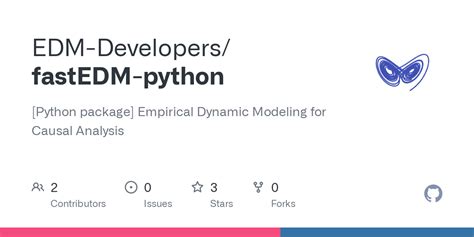 Github Edm Developers Fastedm Python Python Package Empirical Dynamic Modeling For Causal