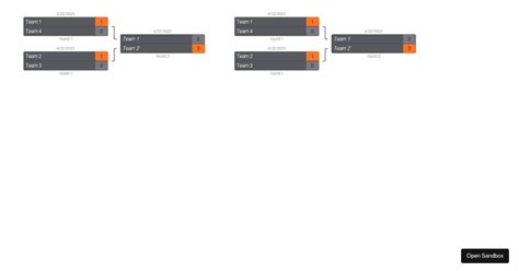 React Tournament Bracket Examples Codesandbox