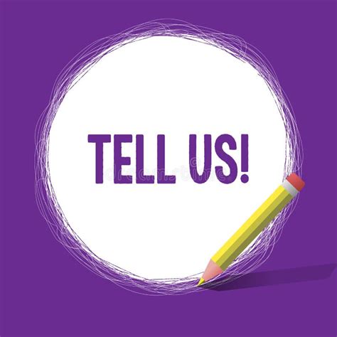 Word Writing Text Tell Us Business Concept For Communicate Information To Someone In Spoken Or