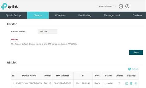 Understanding And Configuration Of Cluster Mode Tp Link