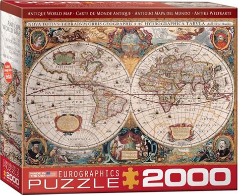 Пазл Eurographics 2000 деталей, элементов: Античная Карта Мира - купить ...