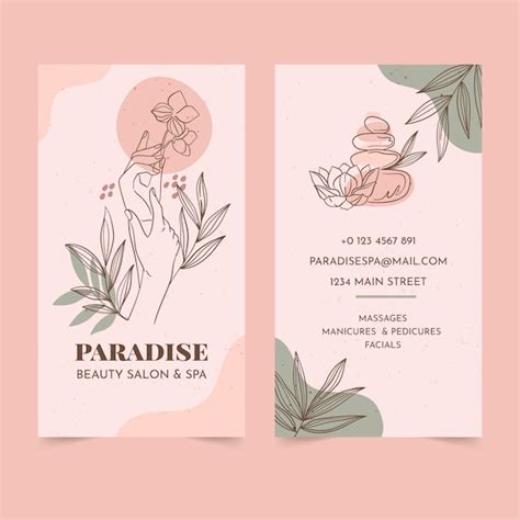 Massage Card Visit Vectors And Illustrations For Free Download Freepik