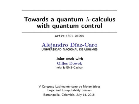 towards a quantum lambda calculus with quantum control pdf