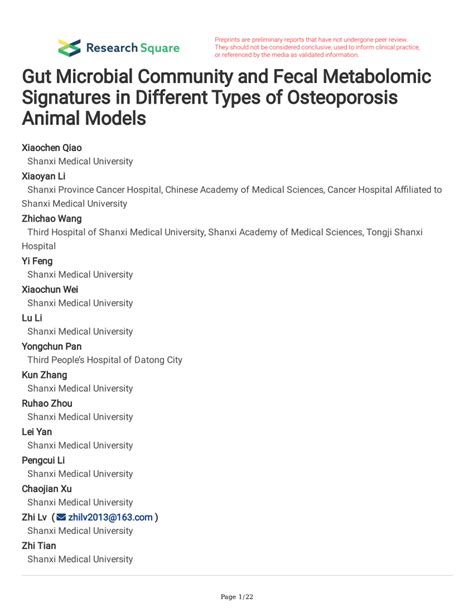Pdf Gut Microbial Community And Fecal Metabolomic Signatures In Different Types Of