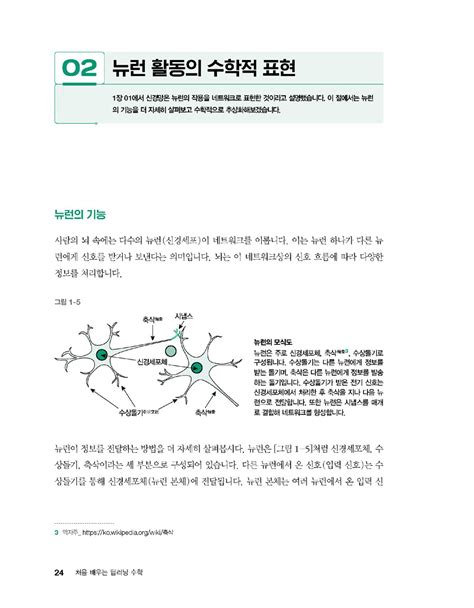알라딘 미리보기 처음 배우는 딥러닝 수학