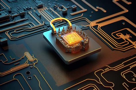 Premium AI Image Microchip With A Lock Icon Representing Security Technology It S Hard To