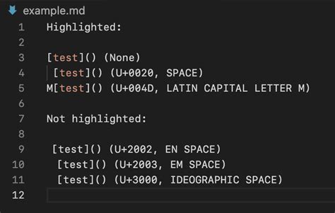 Markdown Leading Unicode Non Ascii Whitespace Breaks Syntax