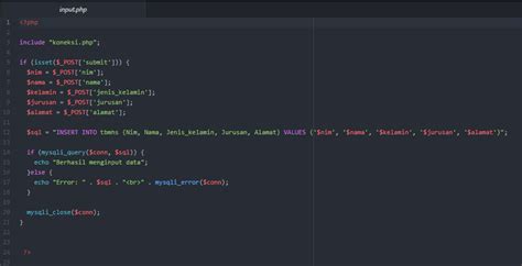 Membuat Form Input Data Sederhana Dengan Php Dan Mysql Intro Dev