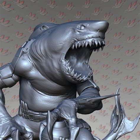 3d Printable Mutant Shark By Alex