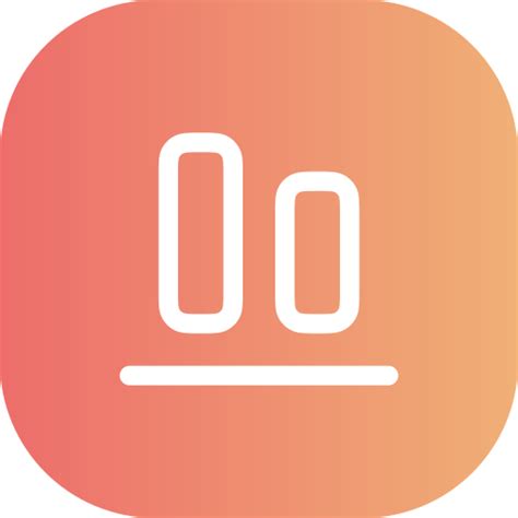 Align Bottom Generic Gradient Fill Icon