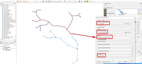 Point Splitting Line To Upper And Lower Parts In Qgis Geographic Information Systems Stack