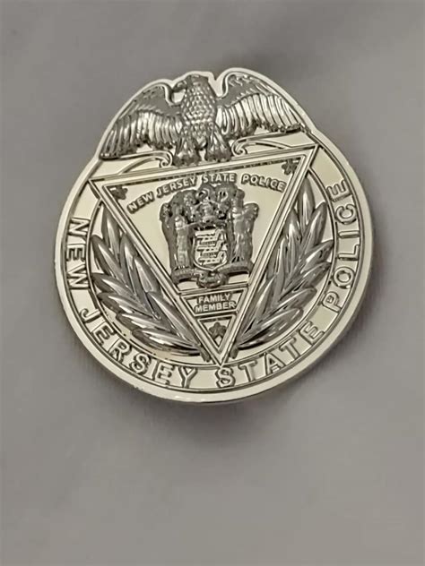 New Jersey State Police Badge PBA Etsy