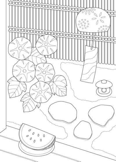 無料の伝統文様／和柄のぬりえ ぬりえパーク