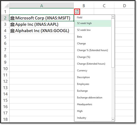 Add Real Time Stock Prices And Metrics To Excel