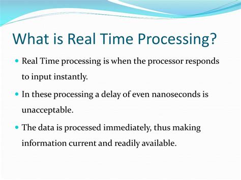 Ppt Real Time Processing Group 4 Powerpoint Presentation Free