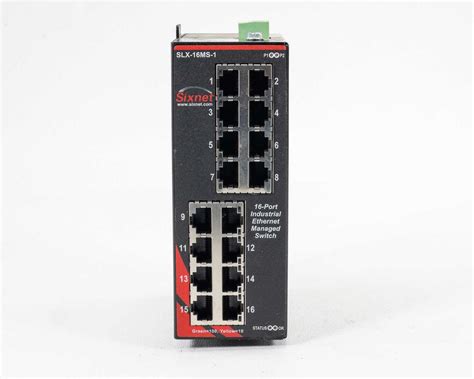red lion slx 16ms 1 sixnet 16 port managed industrial ethernet switch