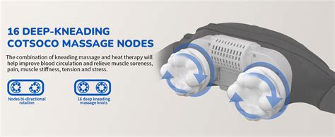 Cotsoco Cordless Shiatsu Neck And Shoulder Massager With