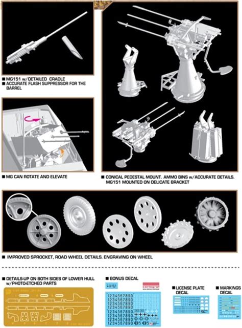 Dragón 135 Sd Kfz 25121 Ausf D Perforación 6217 Yaxa Guatemala