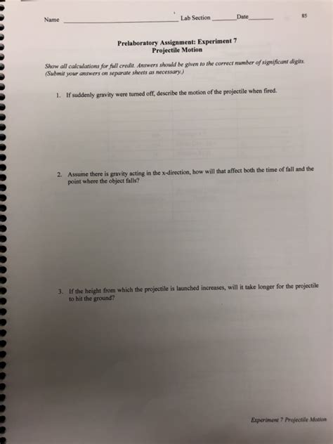 Solved Name Lab Section Date Date Prelaboratory Assignment Chegg