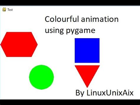 How To Create And Animate Pygame Objects Draw Cirlce Rectangle Polygon With Color YouTube
