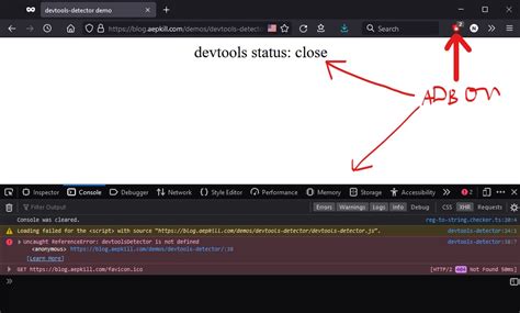 not working on firefox · issue 31 · aepkill devtools detector · github