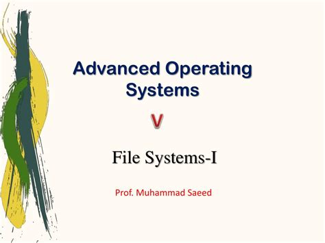 ppt advanced operating systems powerpoint presentation free download