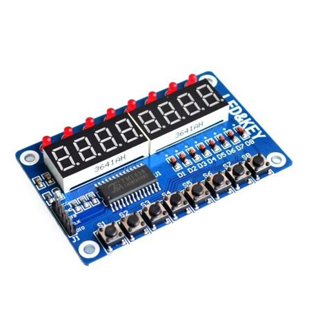 Jual Tm1638 8bit Led And Key Display Module For Arduino Raspberry Pi Shopee Indonesia