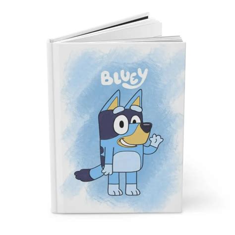Funny Bluey And Bingo Journal Notebook Cartoon Inspired Spiral Notebook Bluey Hardcover