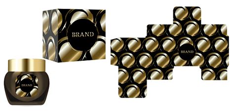포장 디자인 골드 럭셔리 박스 템플릿과 모형 상자 일러스트 벡터 화장품 용기에 라벨 개념에 대한 스톡 벡터 아트 및 기타 이미지