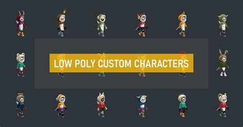 Low Poly Custom Character System Custom Character Solution For Your