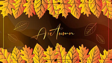 녹색 노란색 주황색 단풍 벡터 배경 가을 잎 팩입니다 그림자가 있는 사실적인 가을 나뭇잎 단풍잎은 승진 기치와 인쇄 디자인을 꾸미기를 위한 것입니다 벡터 그림입니다 갈색에