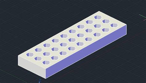 3x9 Array Of Hex Holes Autodesk Community
