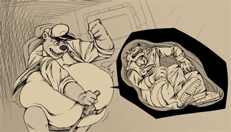 Rule 34 Absurd Res Angry Anthro Baloo Belly Canid Canine Canis