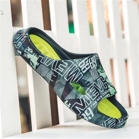 남성용 야외 슬리퍼 샌들 가볍고 부드러운 Eva 비치 슬라이드 슬립온 레저 신발 플립 플롭 여름 Aliexpress