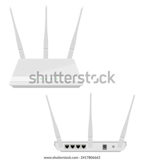 Wifi Router Internet Transmission Vector Illustration Stock Vector Royalty Free