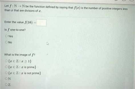 solved let f n n be the function defined by saying that